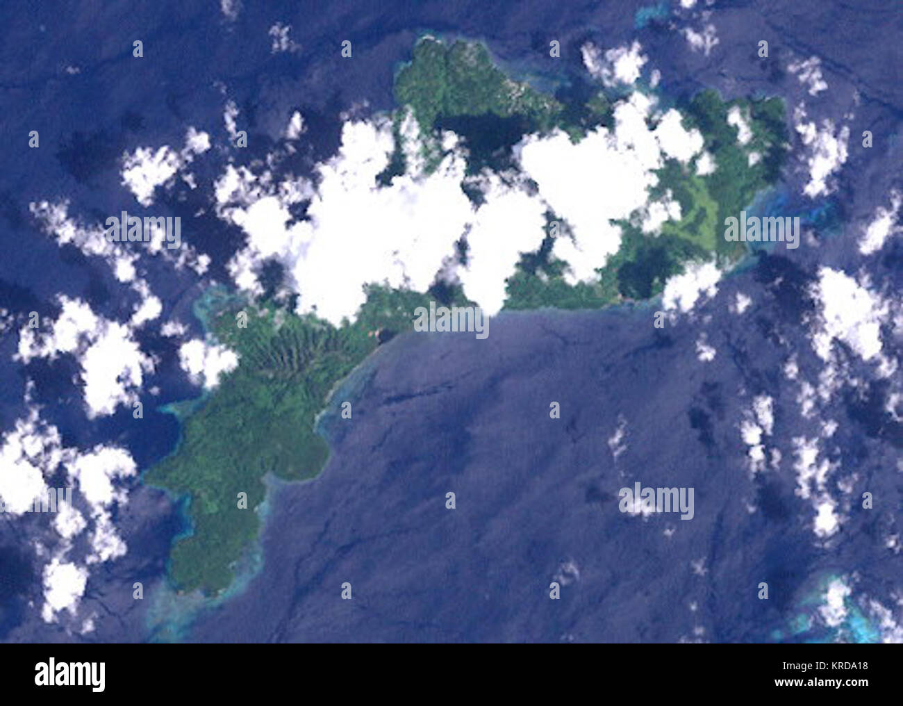 Lou Island PNG 28Landsat29 Stock Photo - Alamy