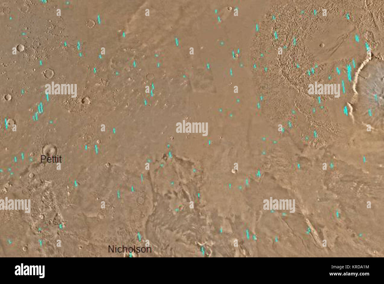 Map of Amazonis Stock Photo - Alamy