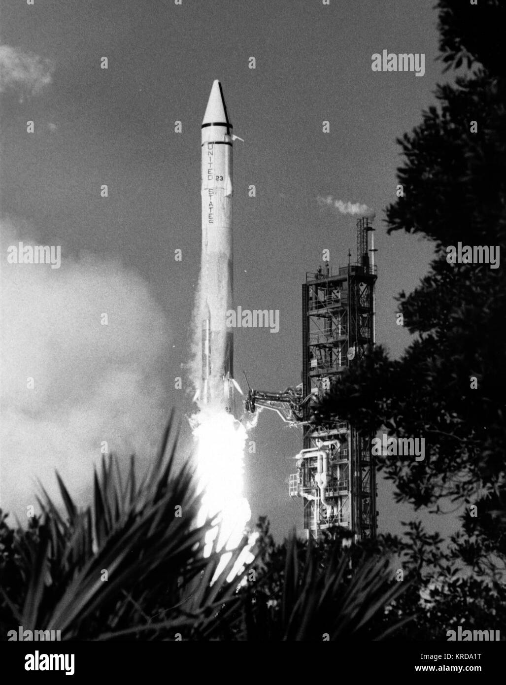 Mariner 9 launches aboard Atlas-Centaur rocket in 1971 (KSC-71P-0354 ...