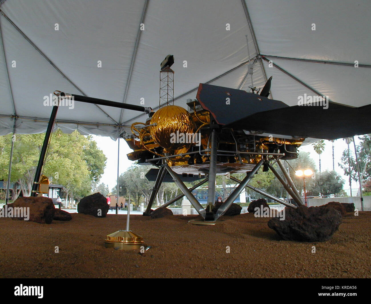 Mars Polar Lander - sandbox testing - lander sandbox MRes Stock Photo ...