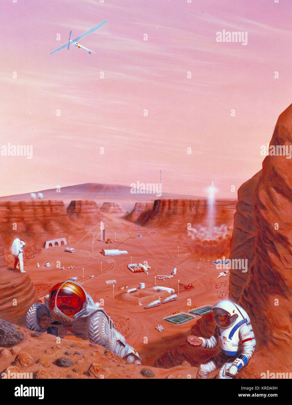 Possible exploration of the surface of Mars Stock Photo - Alamy