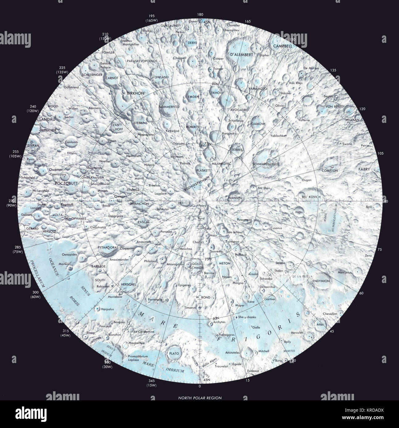 Nasa moon map hi-res stock photography and images - Alamy