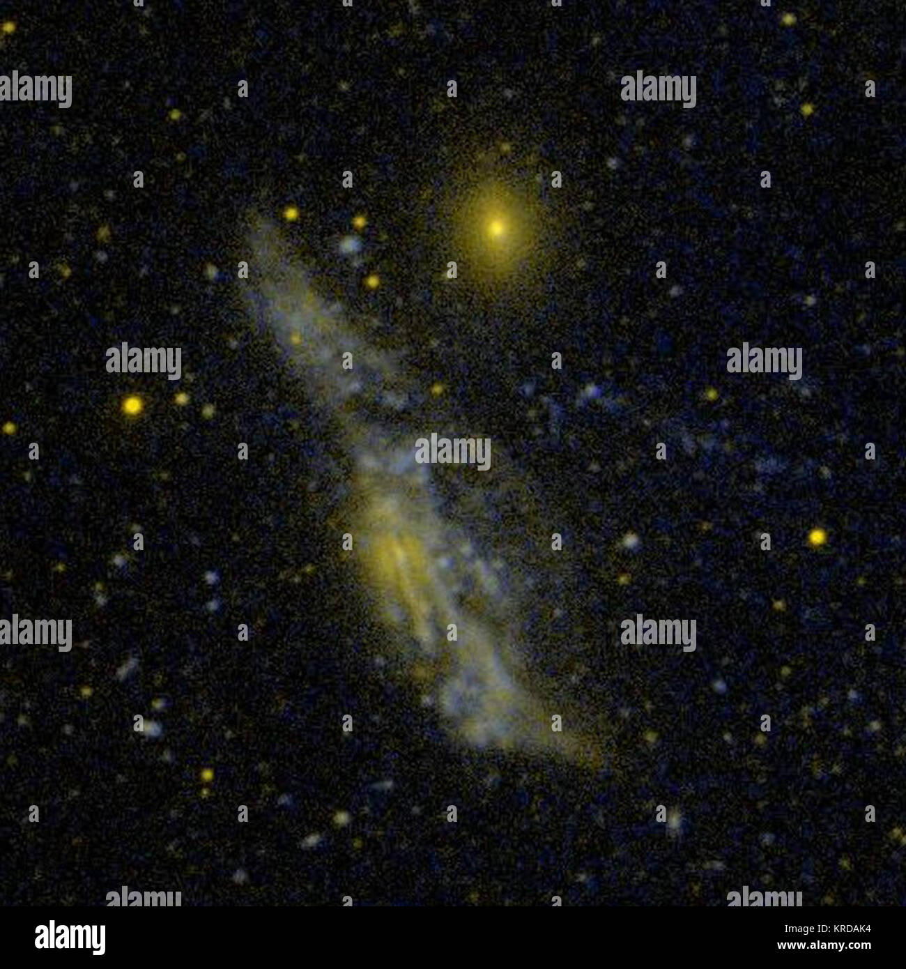 NGC 4438 4435 GALEX WikiSky Stock Photo - Alamy
