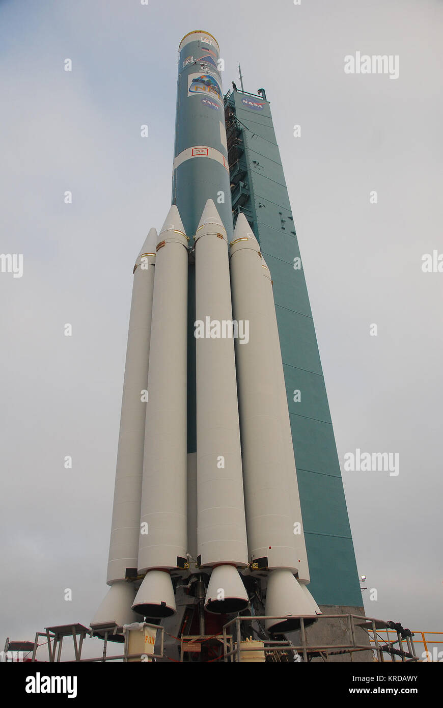 VANDENBERG AIR FORCE BASE, Calif. -- At Vandenberg Air Force Base in California, the third stage ...