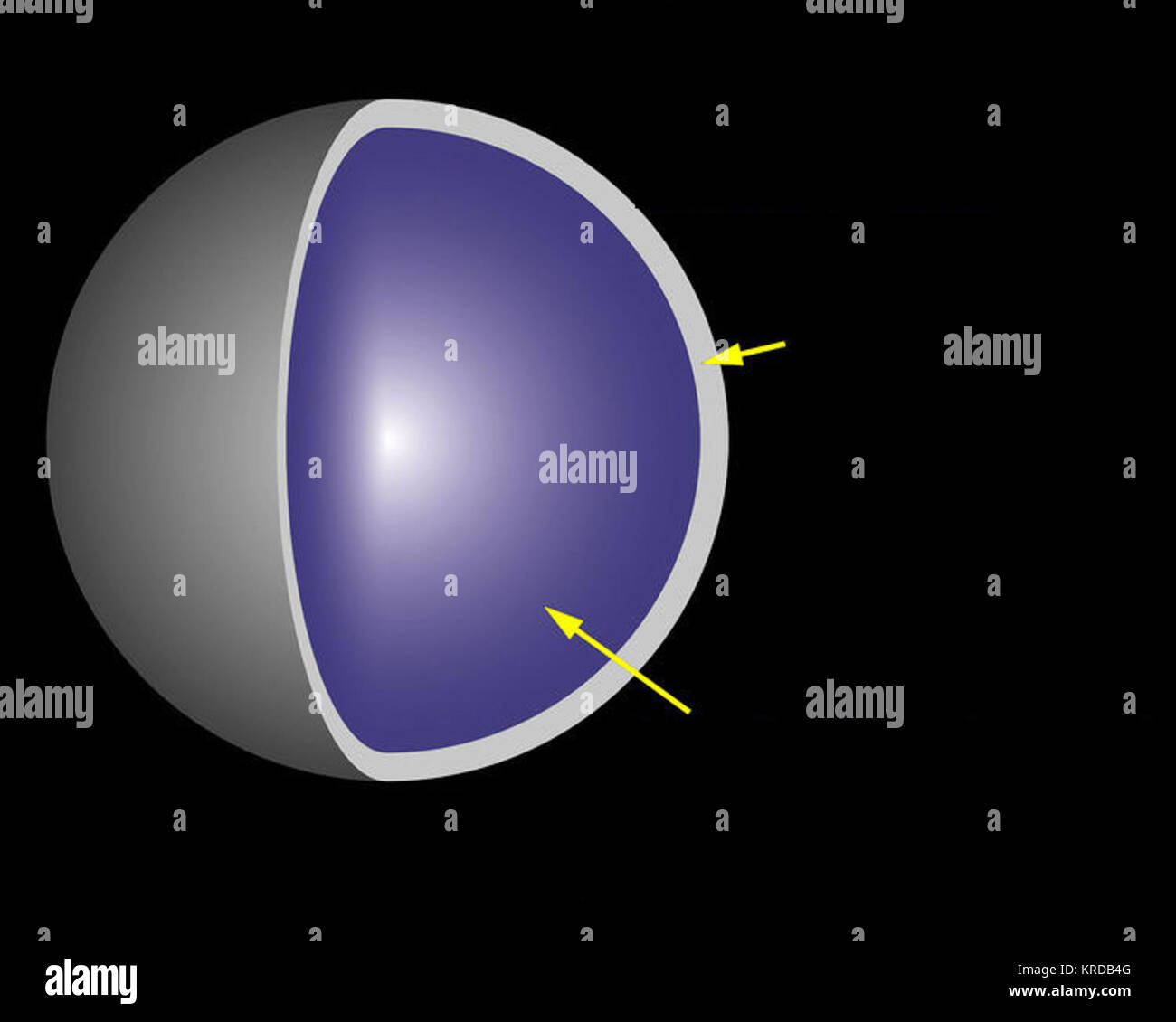 Neutron star cross section 28dumb version29 Stock Photo - Alamy