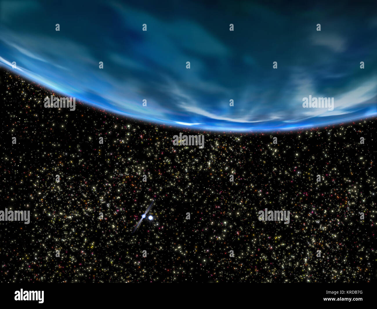 Ancient Planet in a Globular Cluster Core Stock Photo - Alamy