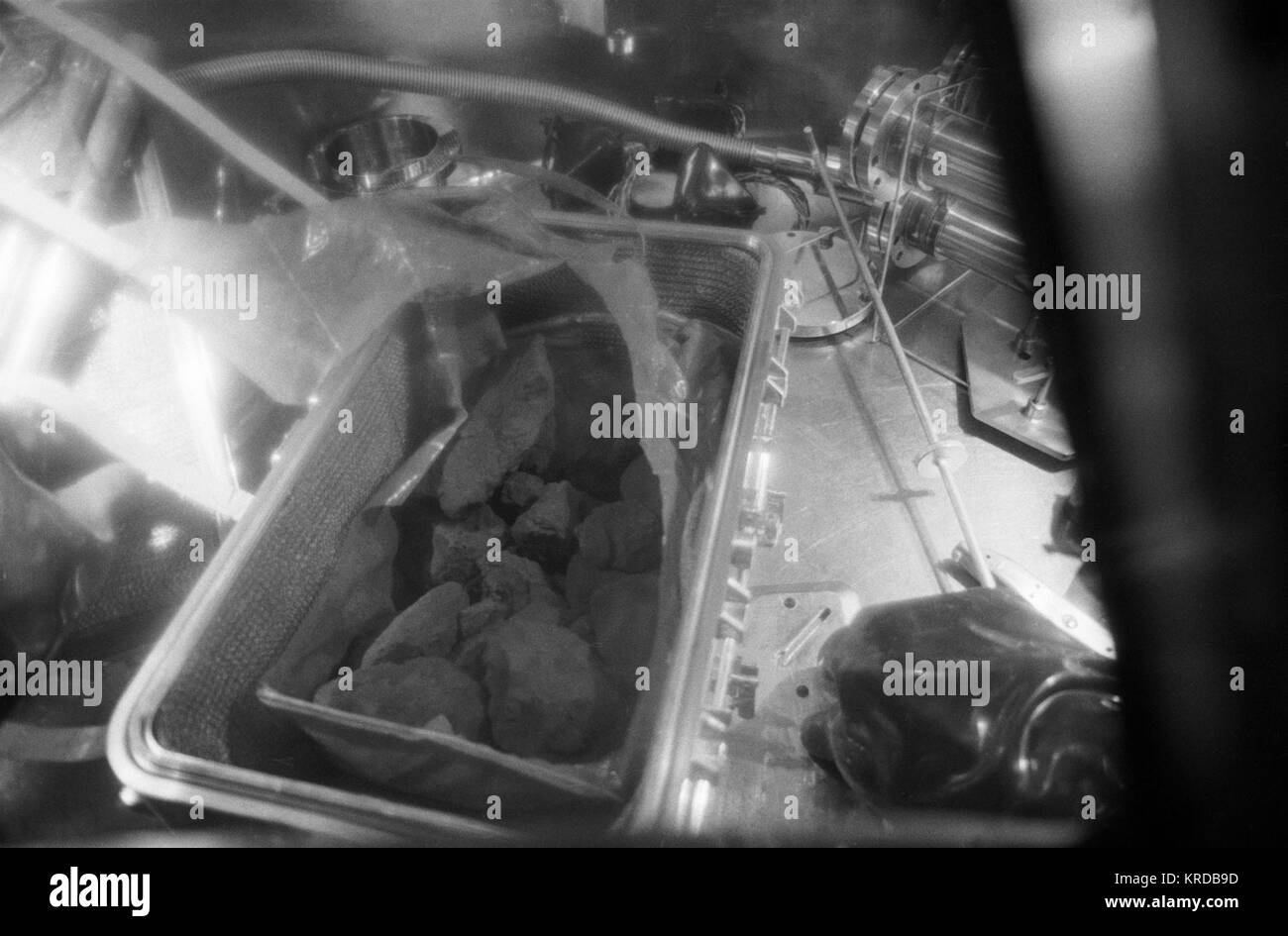 Nasa lunar rocks samples Black and White Stock Photos & Images - Alamy