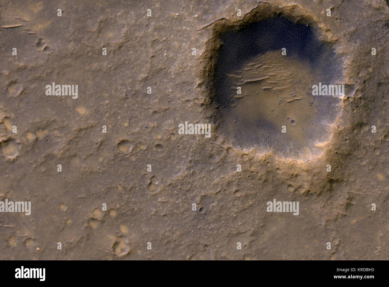PIA15038 - Spirit lander and Bonneville Crater on Mars Stock Photo - Alamy