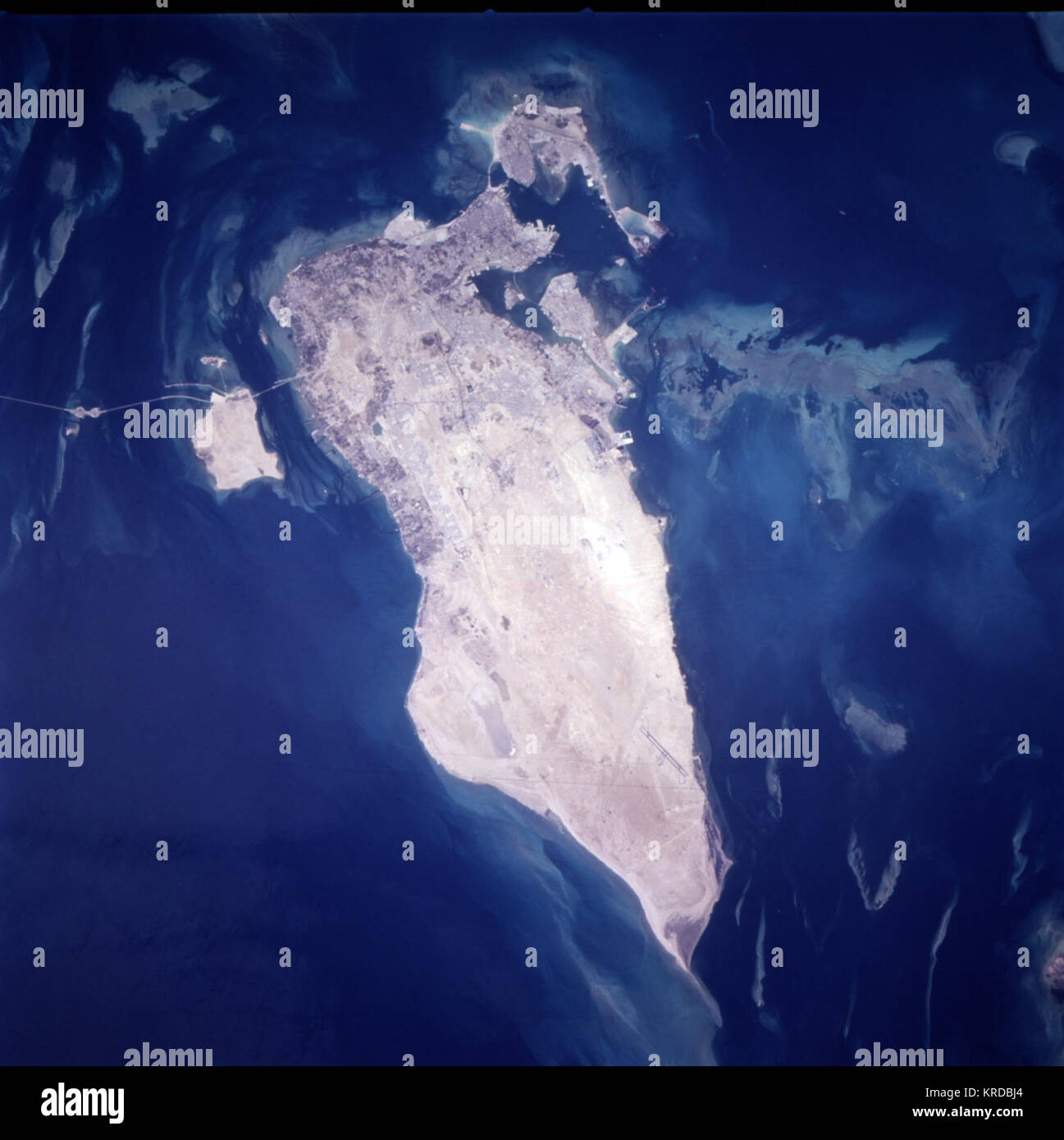 Bahrain, astronaut photograph Stock Photo - Alamy