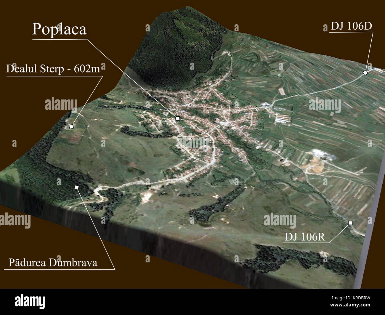 Prelucrare 3D pentru Poplaca, Sibiu Stock Photo - Alamy