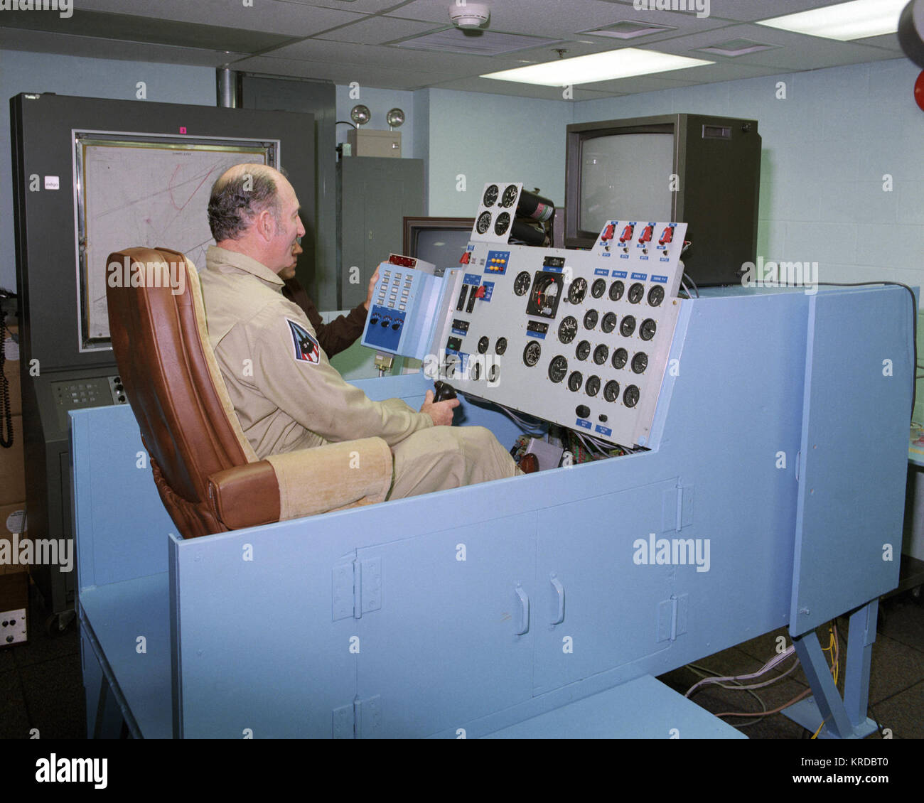 Pilot Fitz Fulton in CID Simulator Stock Photo - Alamy