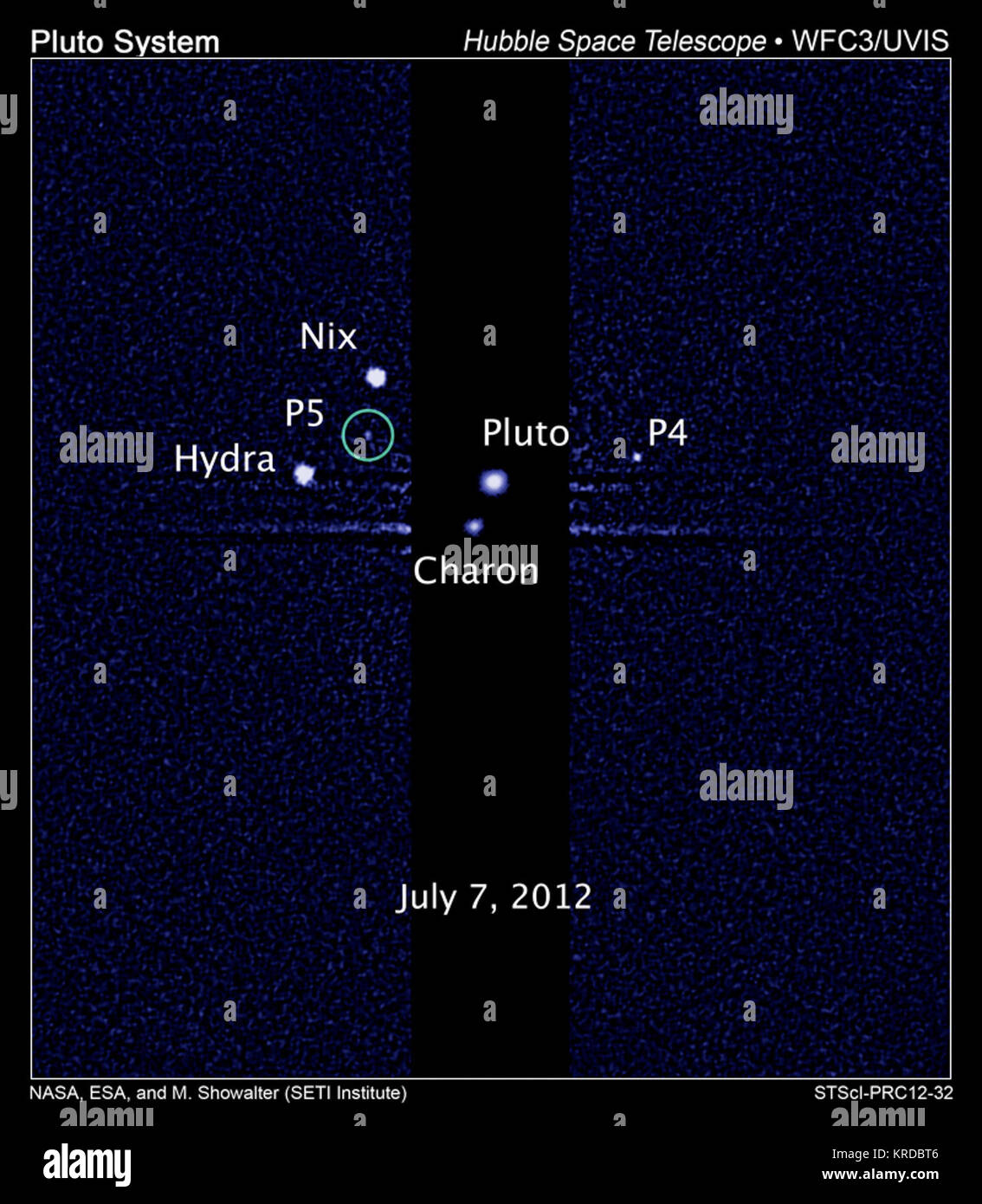 Pluto P5 Discovery Image Stock Photo - Alamy