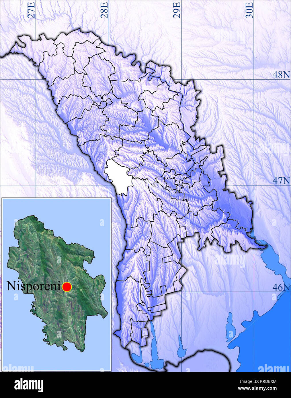 Map of nisporeni hi-res stock photography and images - Alamy