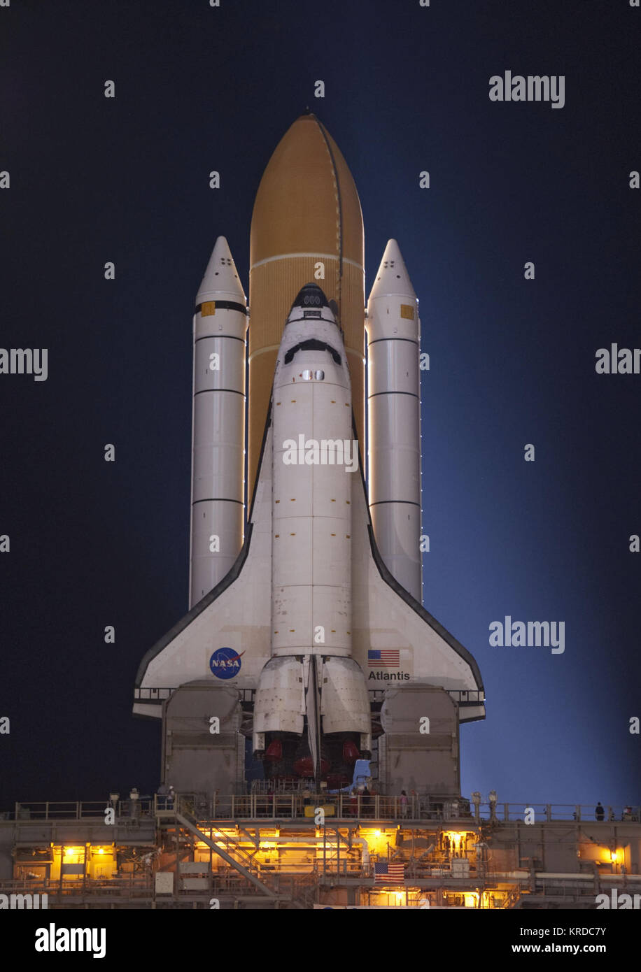 STS-135 Atlantis rollout 3 Stock Photo - Alamy