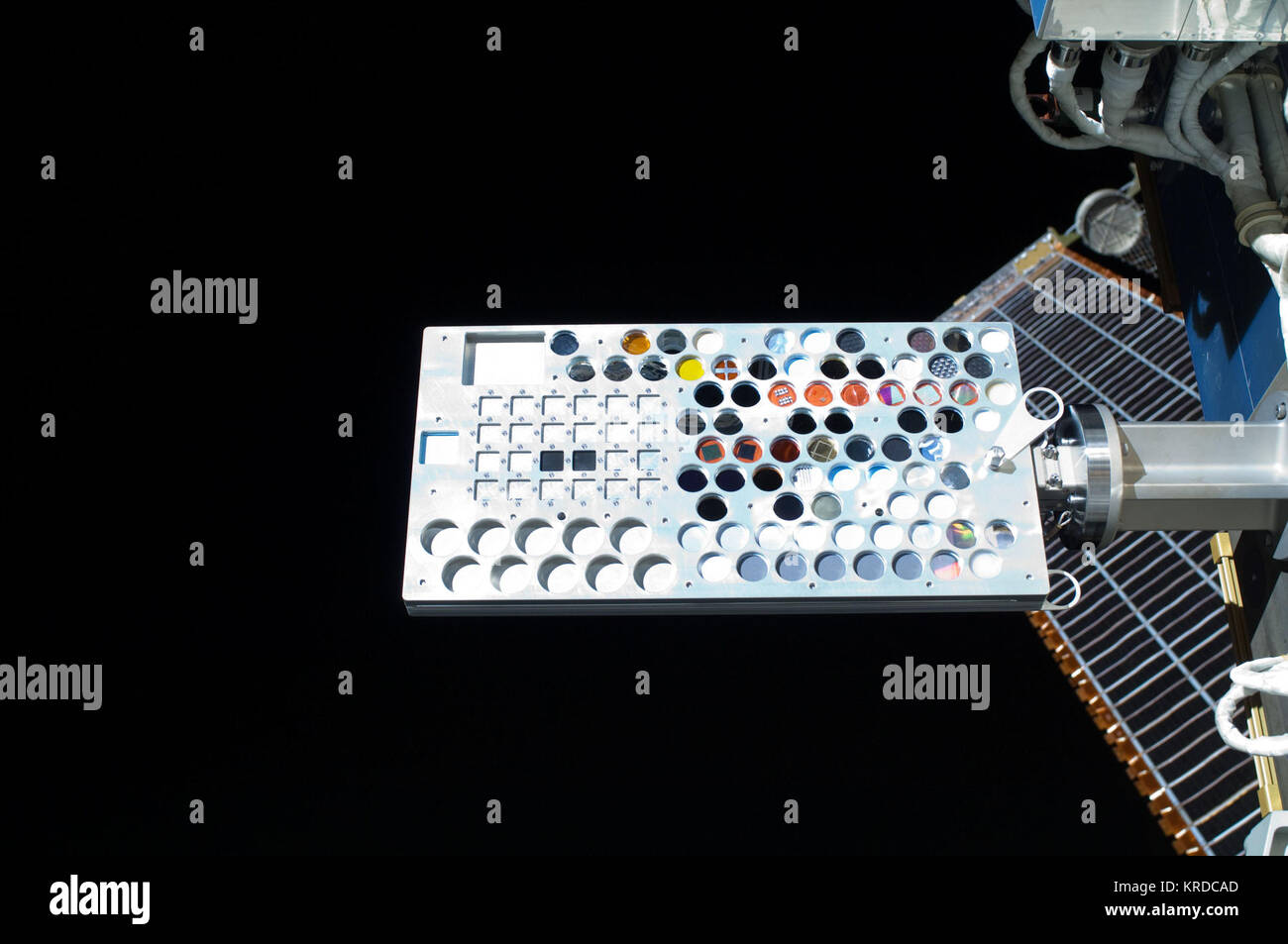STS 135 Materials on ISS Experiment-8 Stock Photo - Alamy