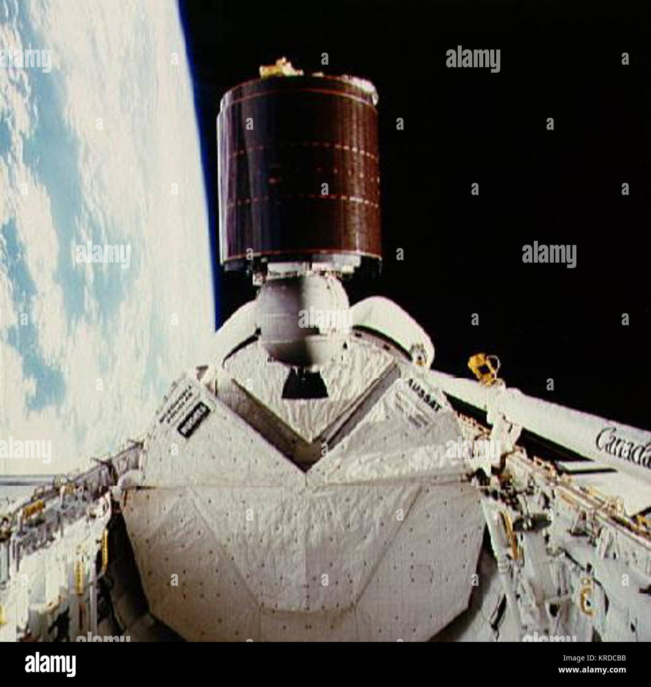 STS-51-I AUSSAT 1 deployment Stock Photo - Alamy