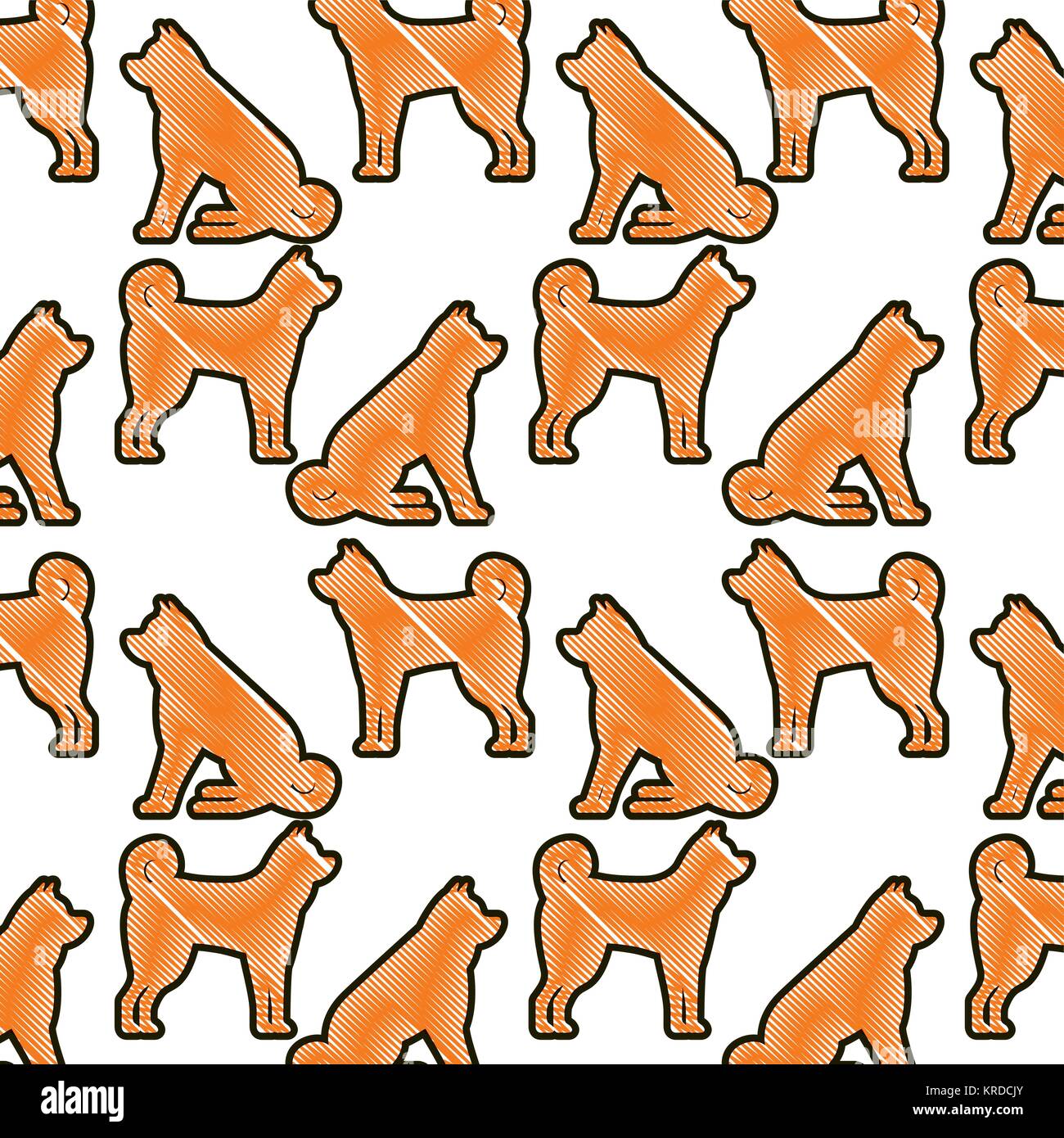 seamless pattern chinese dog traditional Stock Vector Image & Art - Alamy