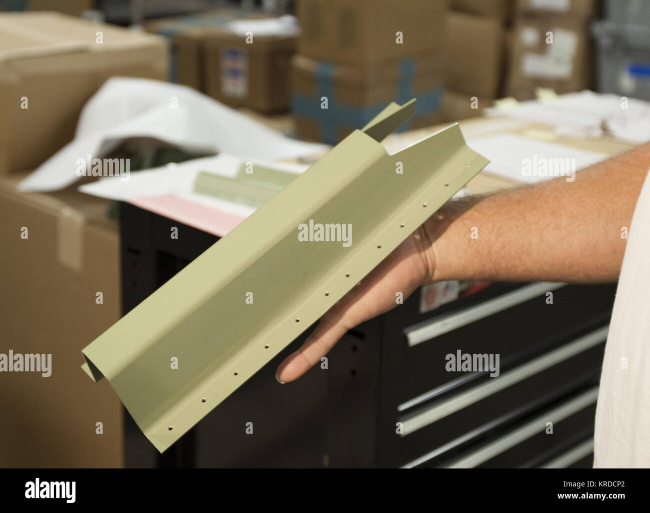 STS-133 stringer doubler Stock Photo - Alamy