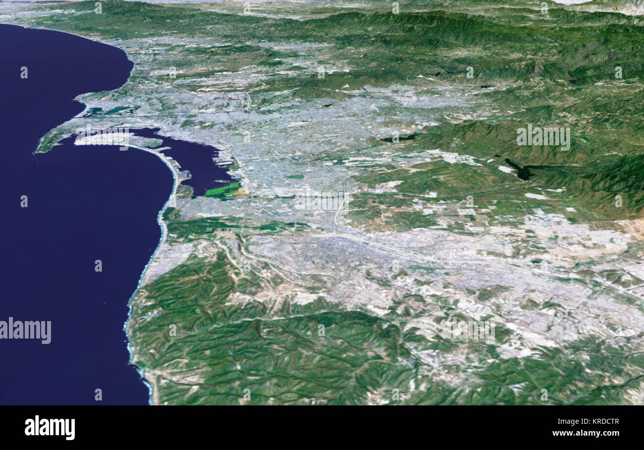 San Diego-Tijuana Metro 3D Map Stock Photo - Alamy