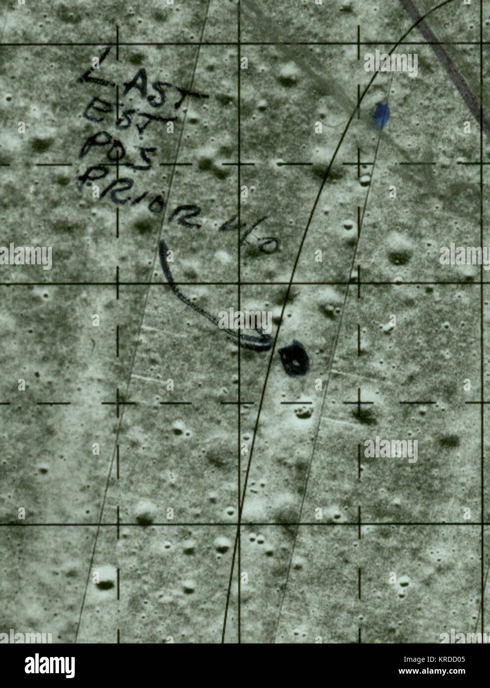 Apollo 11 map notations Stock Photo - Alamy