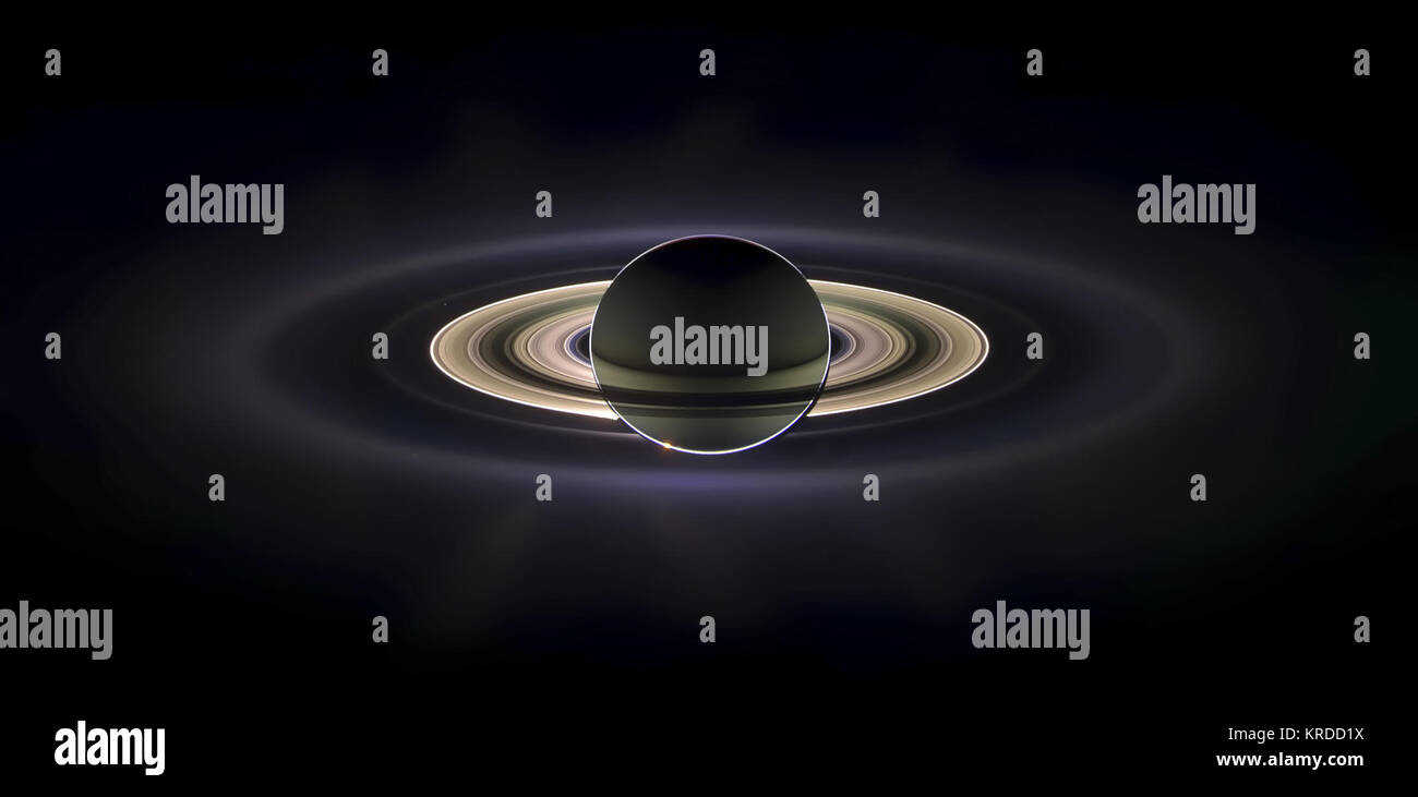 Saturn eclipse edit Stock Photo - Alamy