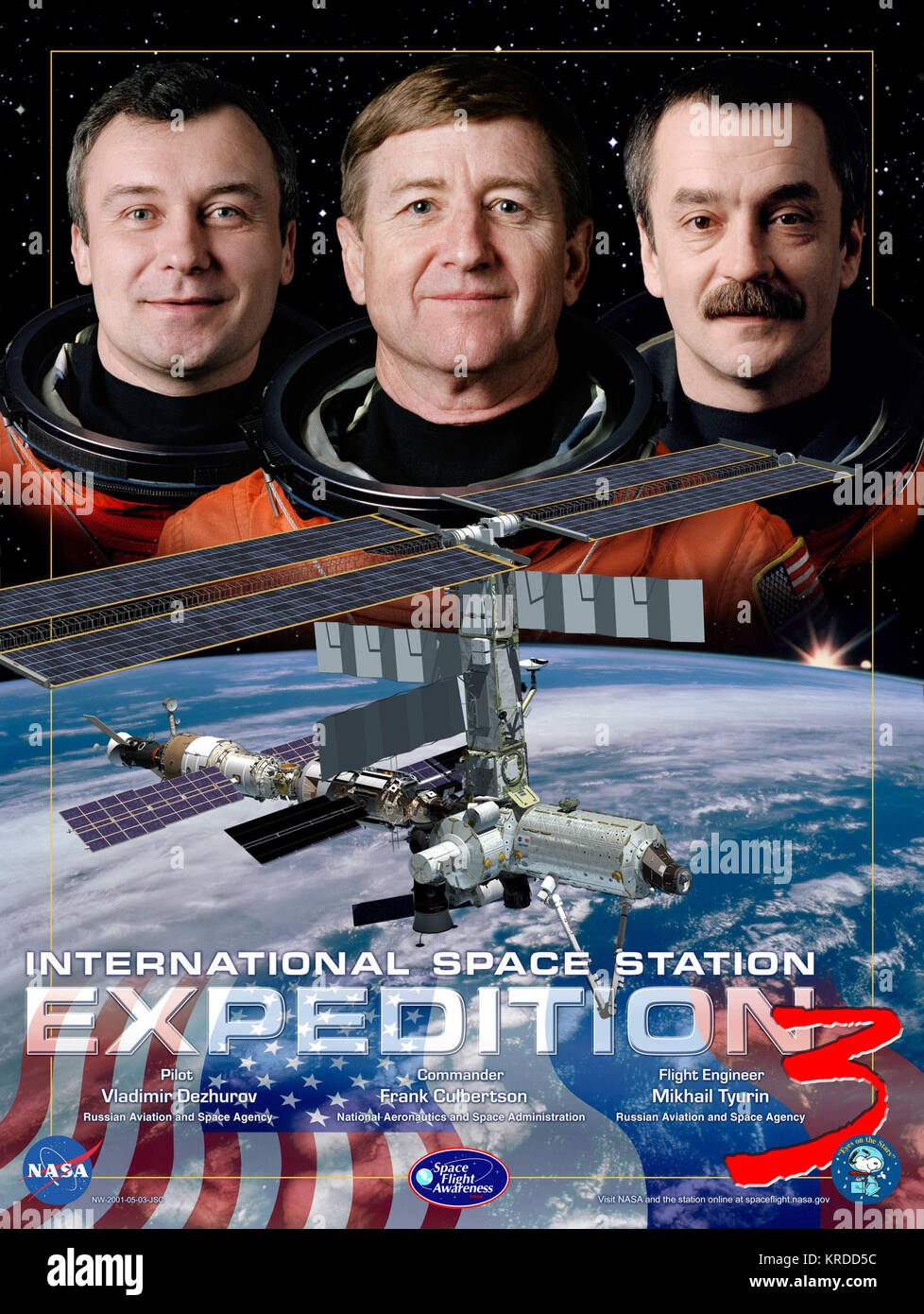 Expedition 3 NASA Space Flight Awareness mission poster Expedition 3 ...