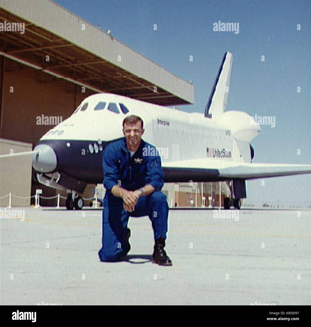 Space Shuttle Approach and Landing Tests - Engle with Enterprise Stock ...