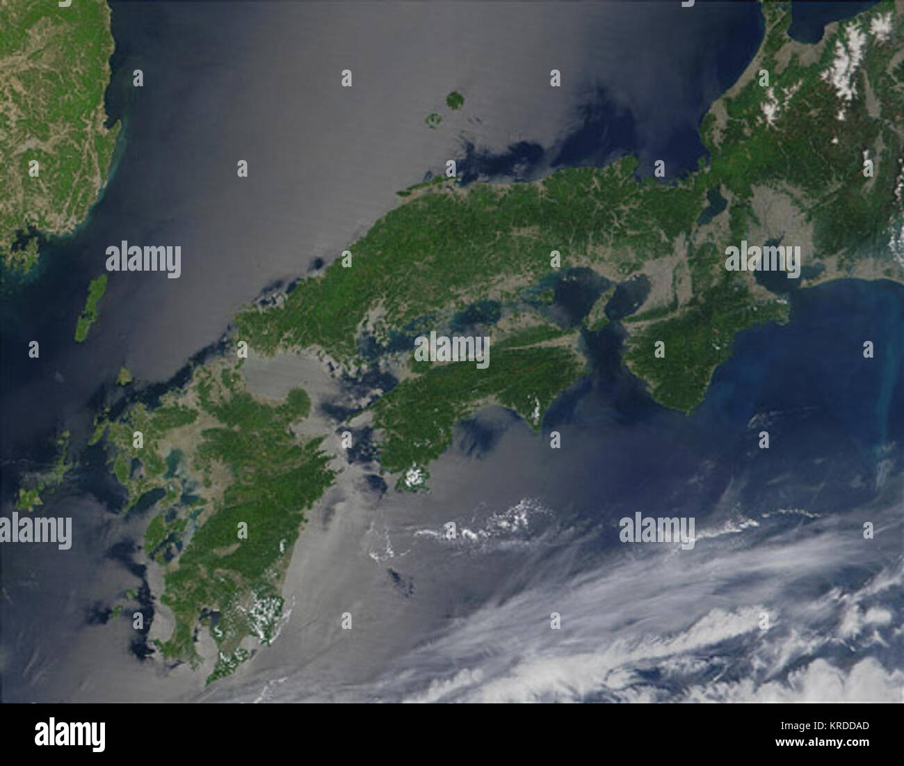 Satellite image japan night satellite hi-res stock photography and ...