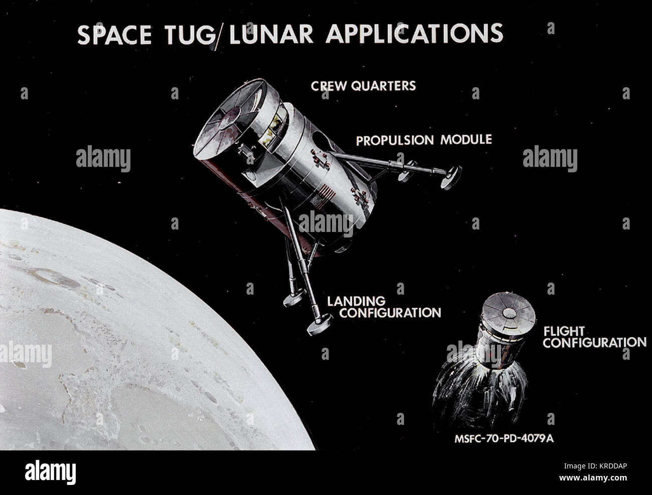 Space tug at the moon Stock Photo - Alamy