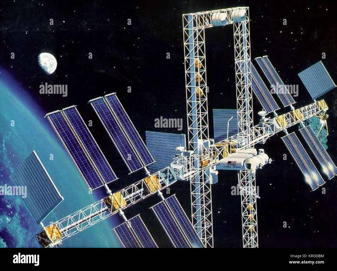 Space station freedom Stock Photo - Alamy