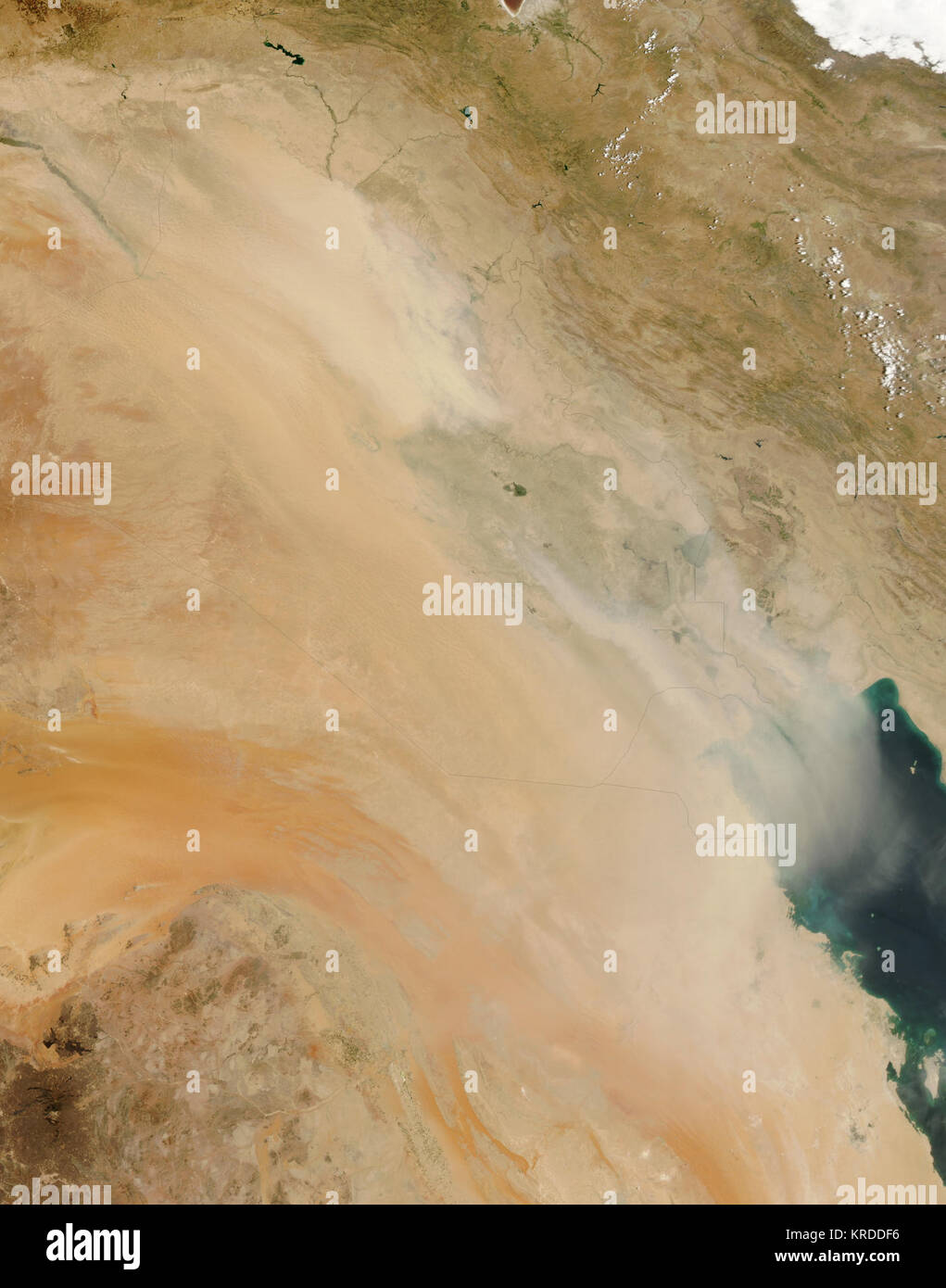 Dust Storm over Iraq Stock Photo - Alamy