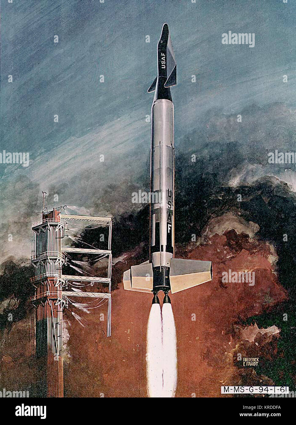 Dyna-Soar on Titan booster Stock Photo - Alamy