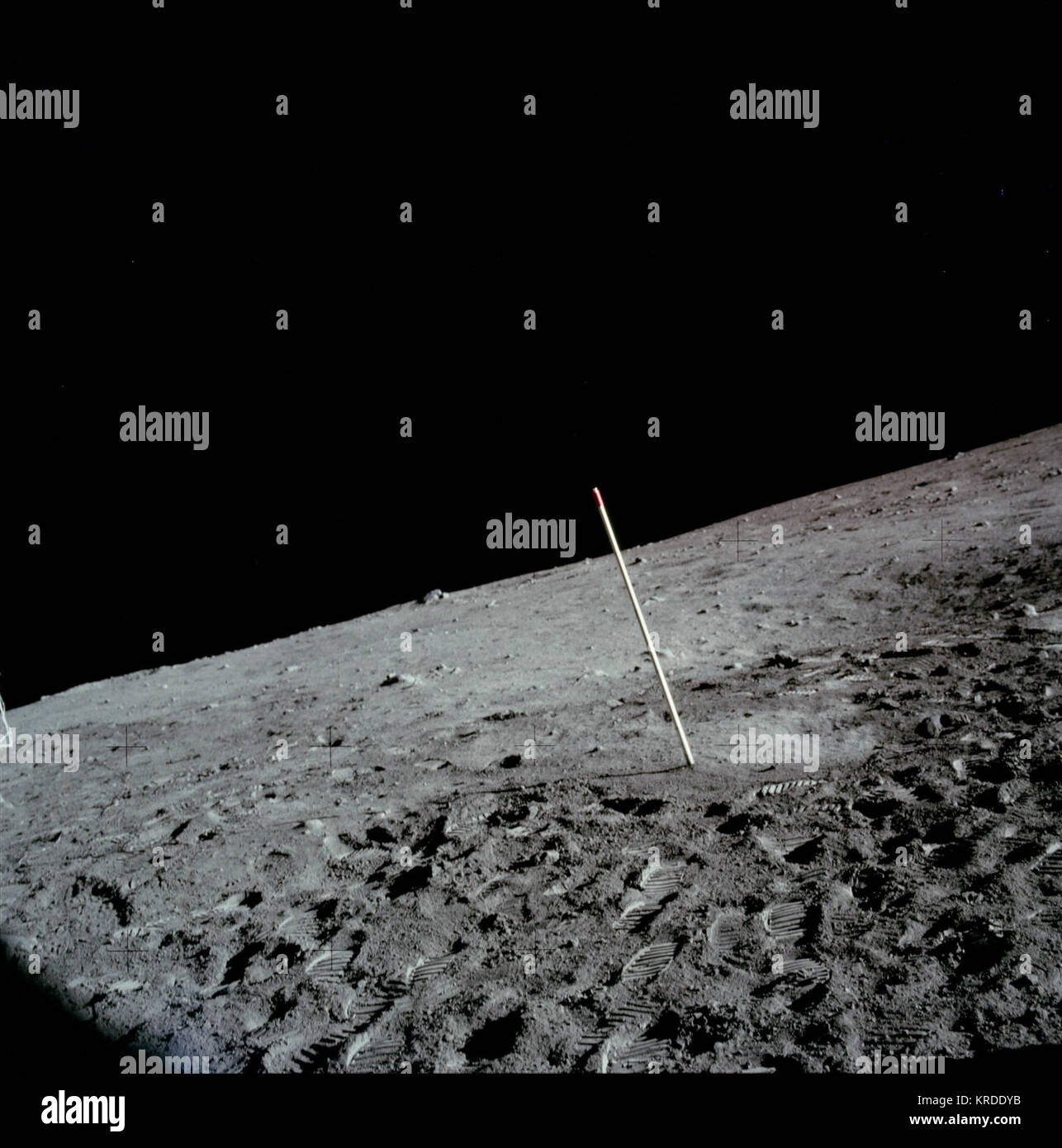 The Apollo Solar Wind Composition pole - AS11-40-5968HR Stock Photo - Alamy