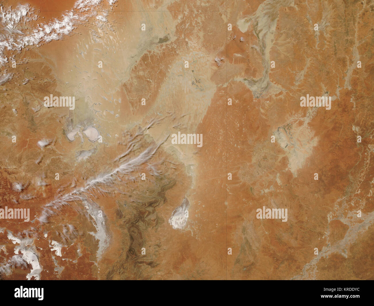 Tirari Desert - NASA - satellite 2006 Stock Photo - Alamy
