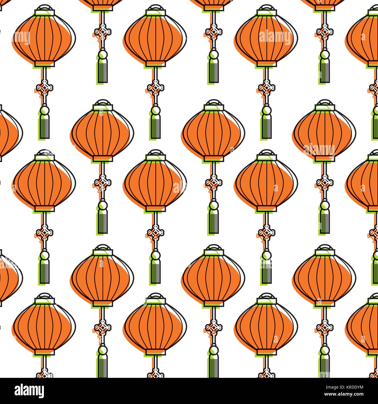chinese lantern pattern beautiful decoration Stock Vector Image & Art ...