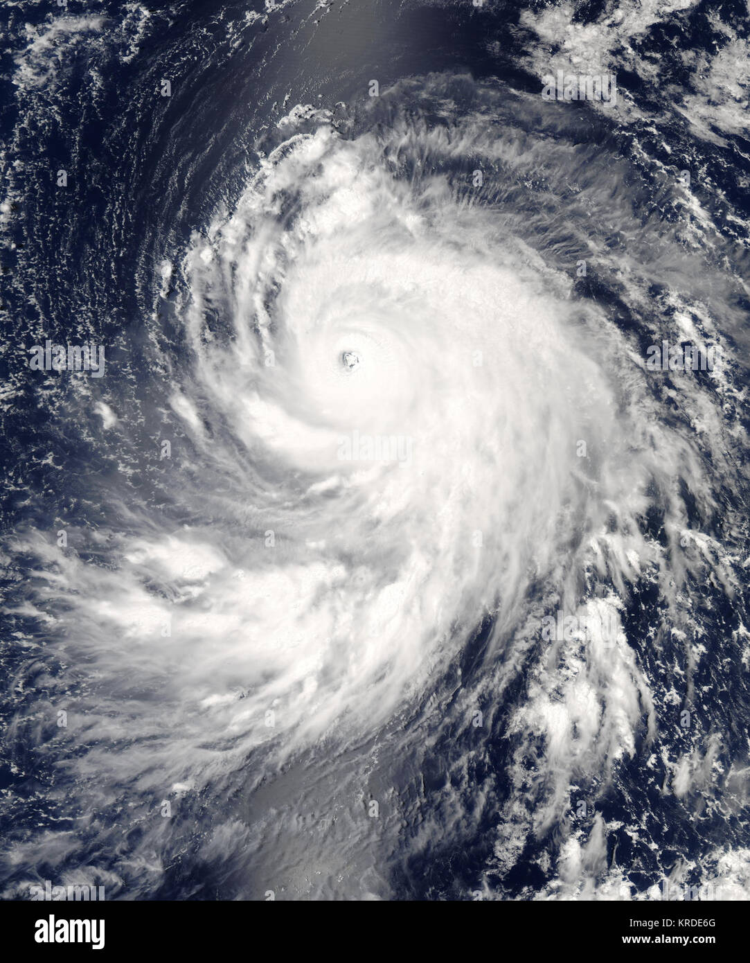 Typhoon Ioke Over Wake 2006 Stock Photo - Alamy