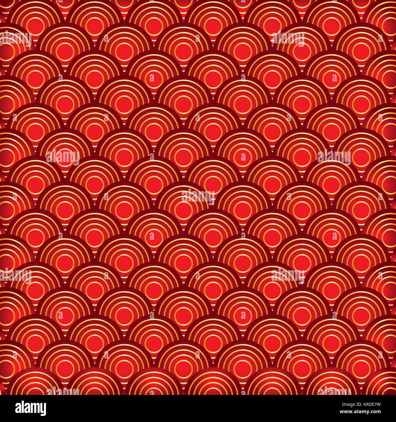 seamless rounded lines geometric patterns collection abstract Stock ...