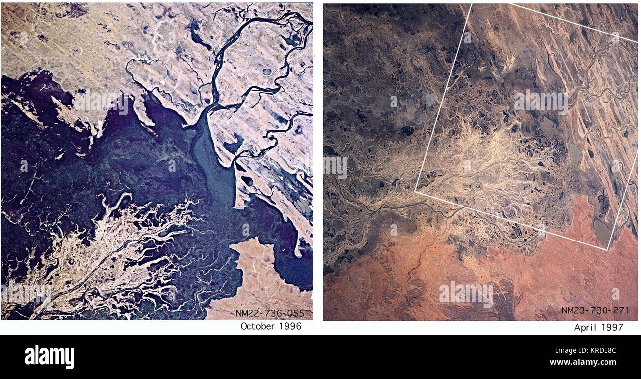 Vegetation Change Wet-Dry Season Niger Inland Delta Stock Photo - Alamy