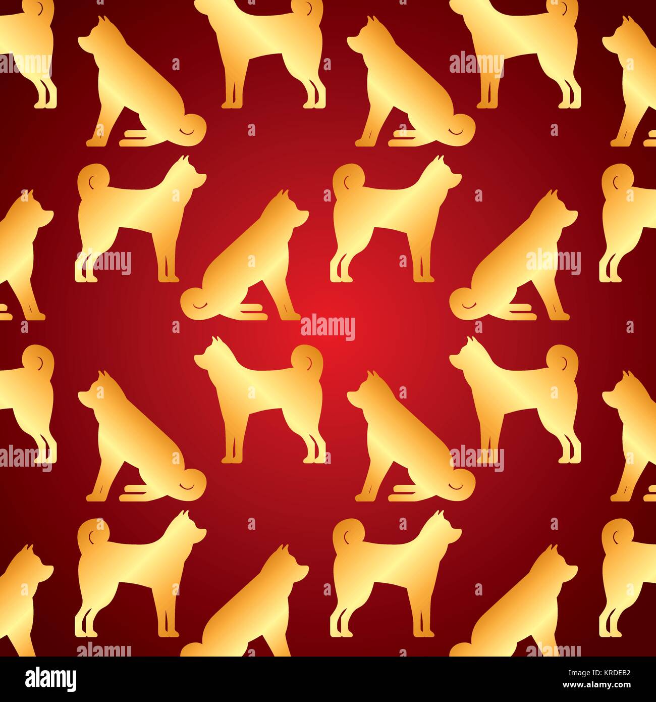 seamless pattern chinese dog traditional Stock Vector Image & Art - Alamy