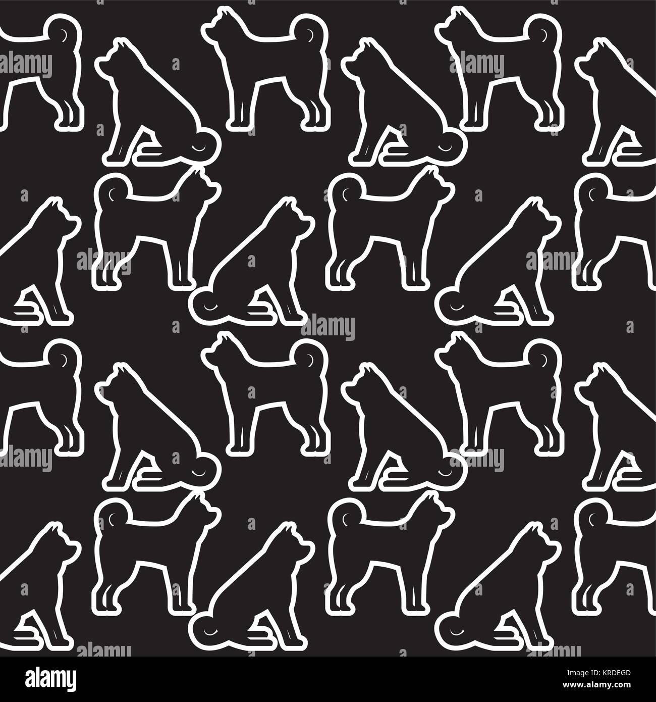 seamless pattern chinese dog traditional Stock Vector Image & Art - Alamy