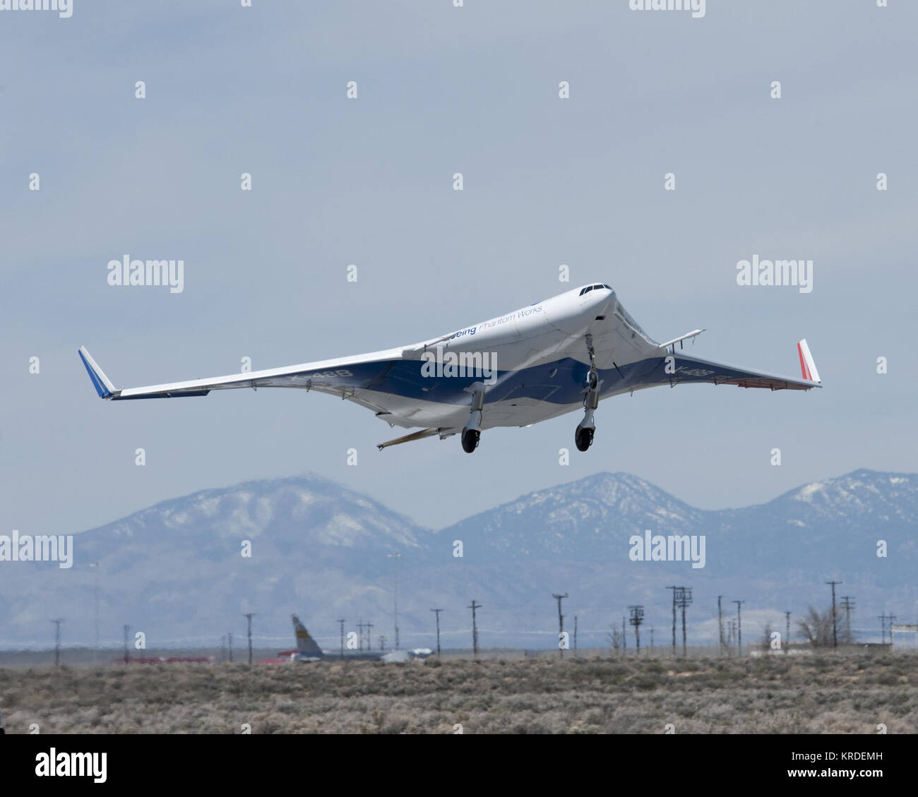 X-48B Blended Wing Body aircraft during test flight (1 Stock Photo - Alamy