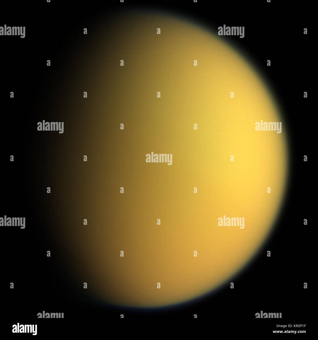 converted PNM file Titan in natural color Cassini Stock Photo - Alamy