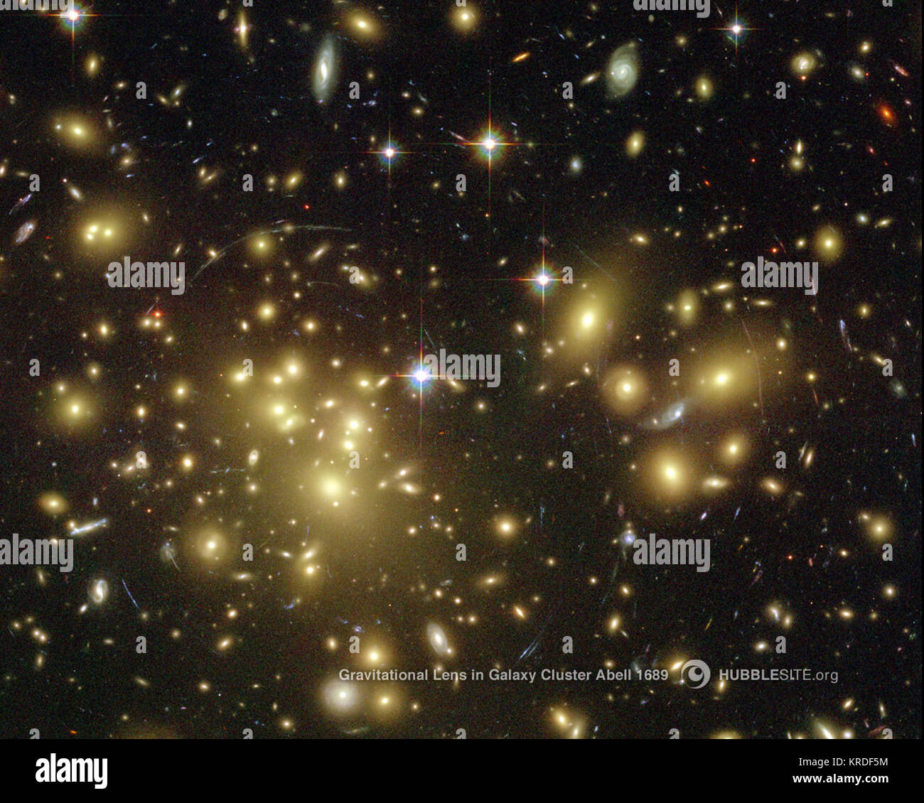 Abell1689 HST 2003-01-a-1280 wallpaper Stock Photo - Alamy