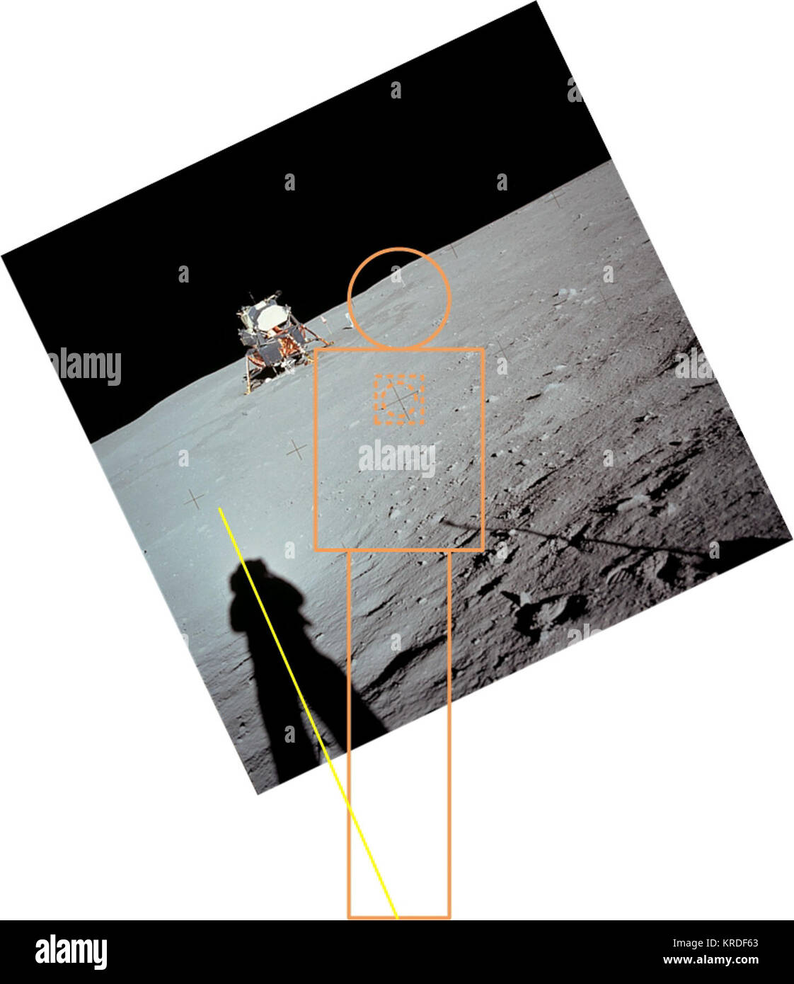 AS11-40-5961 with photographer 25deg ccw Stock Photo - Alamy