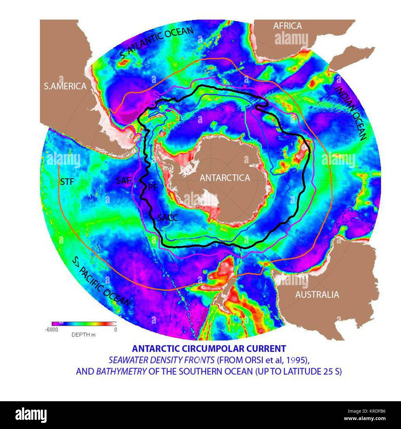 Antarctic circumpolar current Cut Out Stock Images & Pictures - Alamy