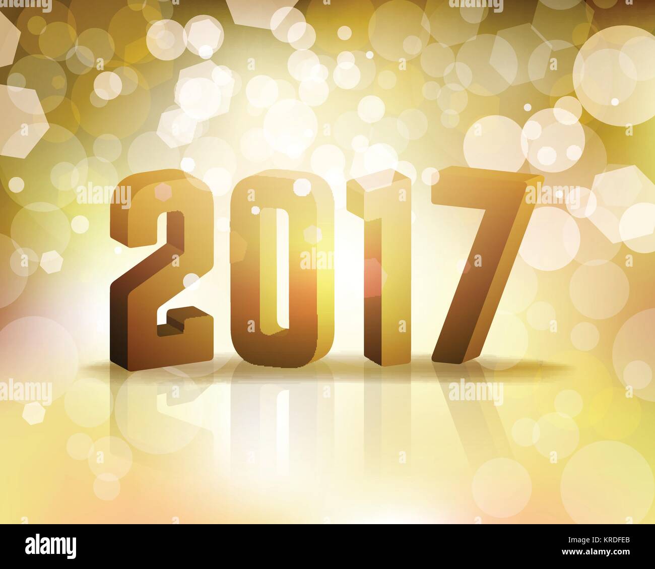 The year 2017 New Year's Eve concept illustration. Vector EPS 10 ...