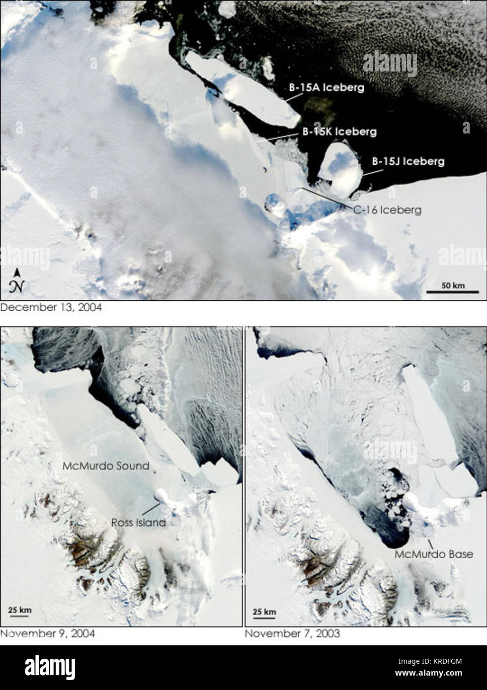 Antarctica antarctique iceberg b15 Stock Photo - Alamy