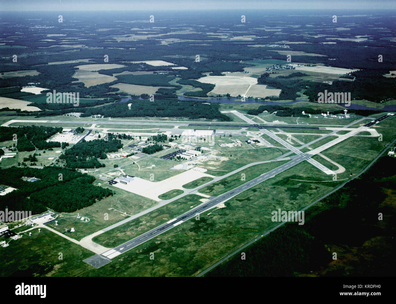 Aerial View of Wallops Island Flight Facility - GPN-2000-001326 Stock ...