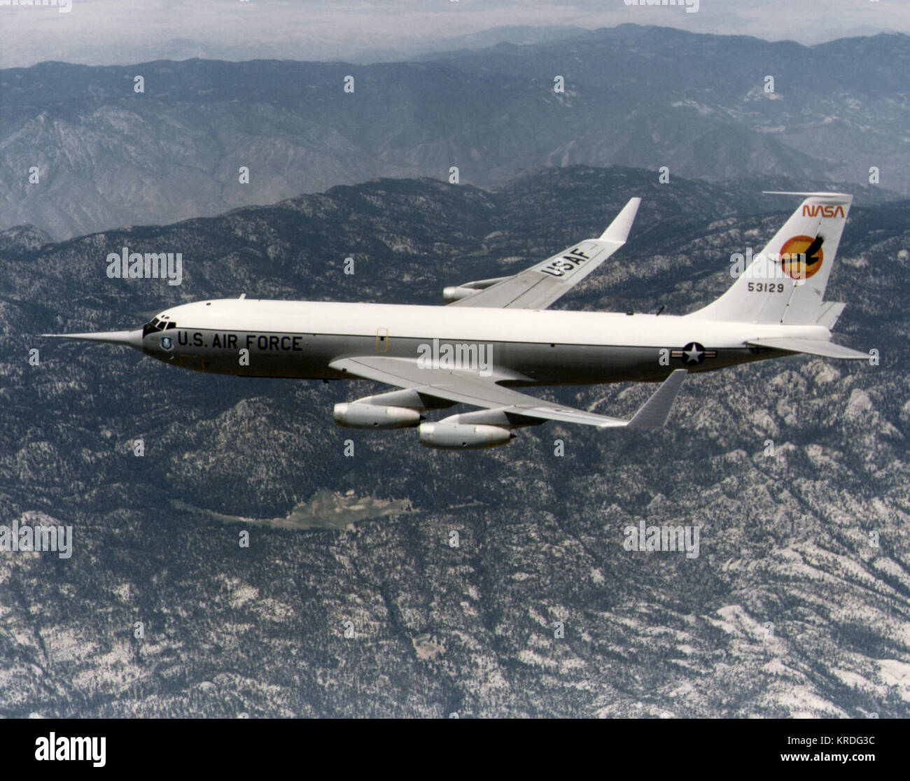 Boeing KC-135A 55-3129 NASA Winglet Study Stock Photo - Alamy