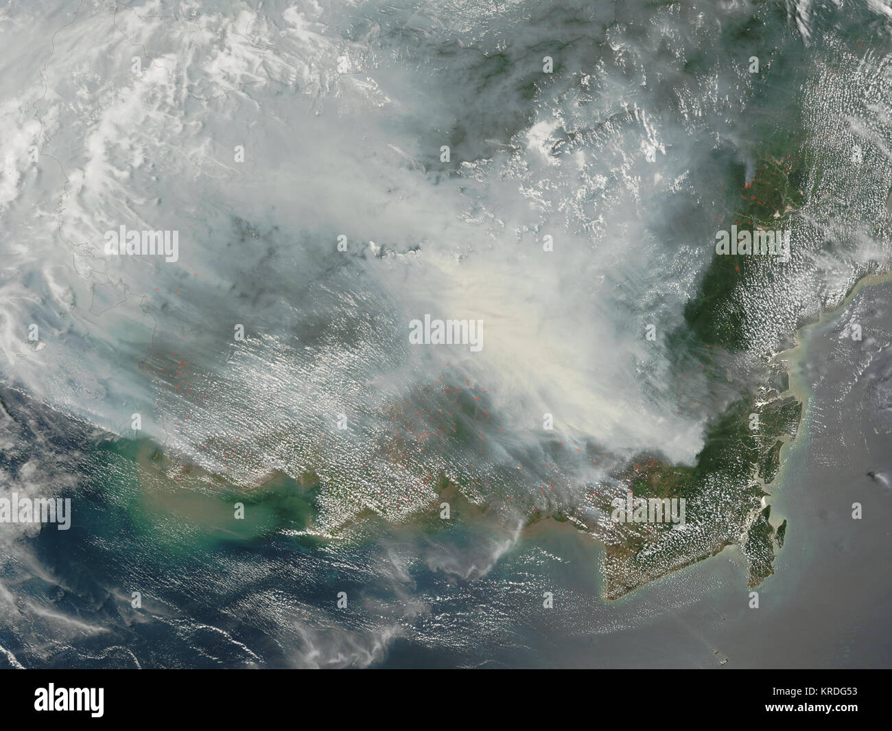Borneo fires October 2006 Stock Photo - Alamy